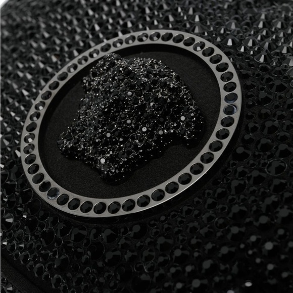 Versace | Bags | Versace La Medusa Mini Repeat Crystal Embellished Logo ...